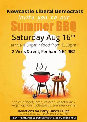 Summer BBQ - Liberal Democrats - Tickets