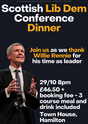 Scottish Autumn Conference Dinner - Liberal Democrats - Tickets