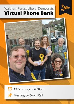 Waltham Forest Virtual Phone Bank - Liberal Democrats - Tickets